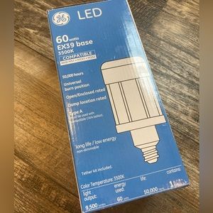 GE | Other | Nip Ge Commercial Lighting Led 6watt Ex39 Base 3500k Comp ...